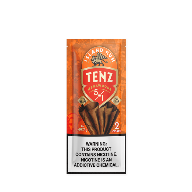 Zig-Zag Tenz Natural Leaf Cigars - Island Rum – Zig-Zag Wraps